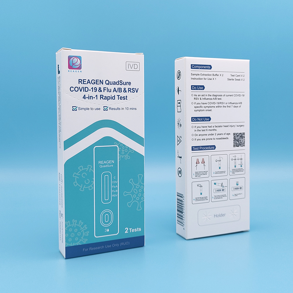 QuadSure COVID-19 & Flu A/B & RSV 4-in-1 Rapid Test